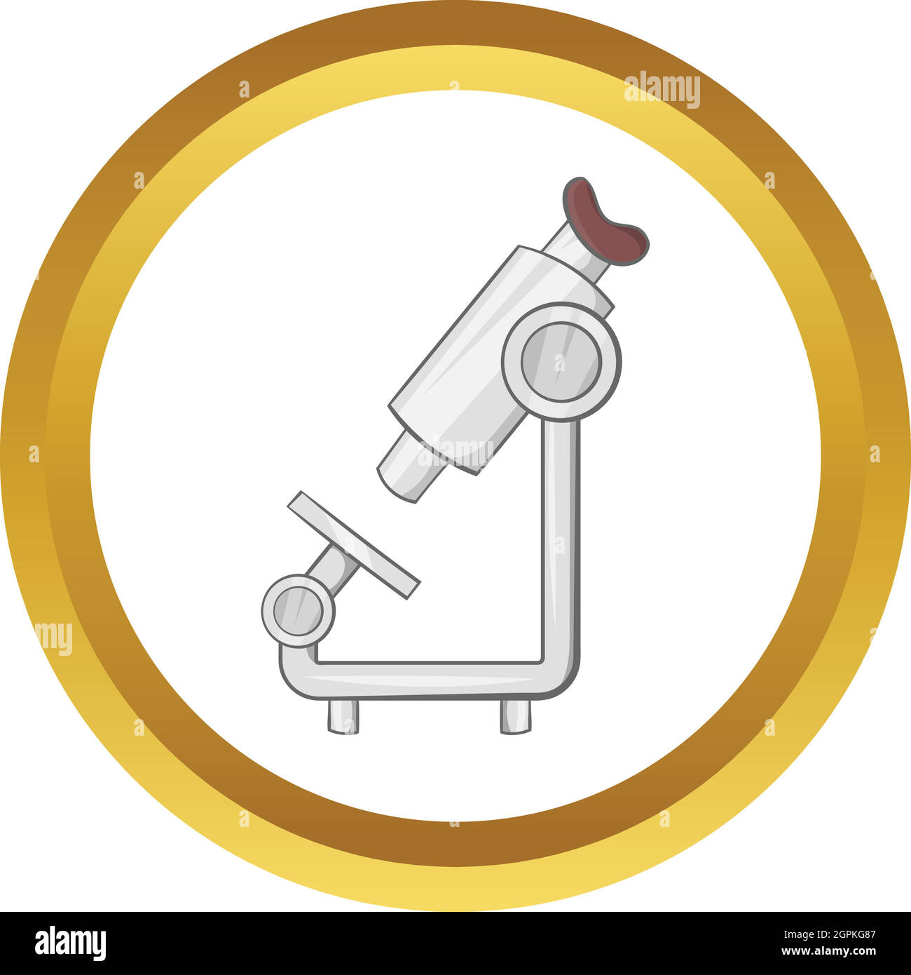Microscope vector icon Stock Vector Image & Art - Alamy