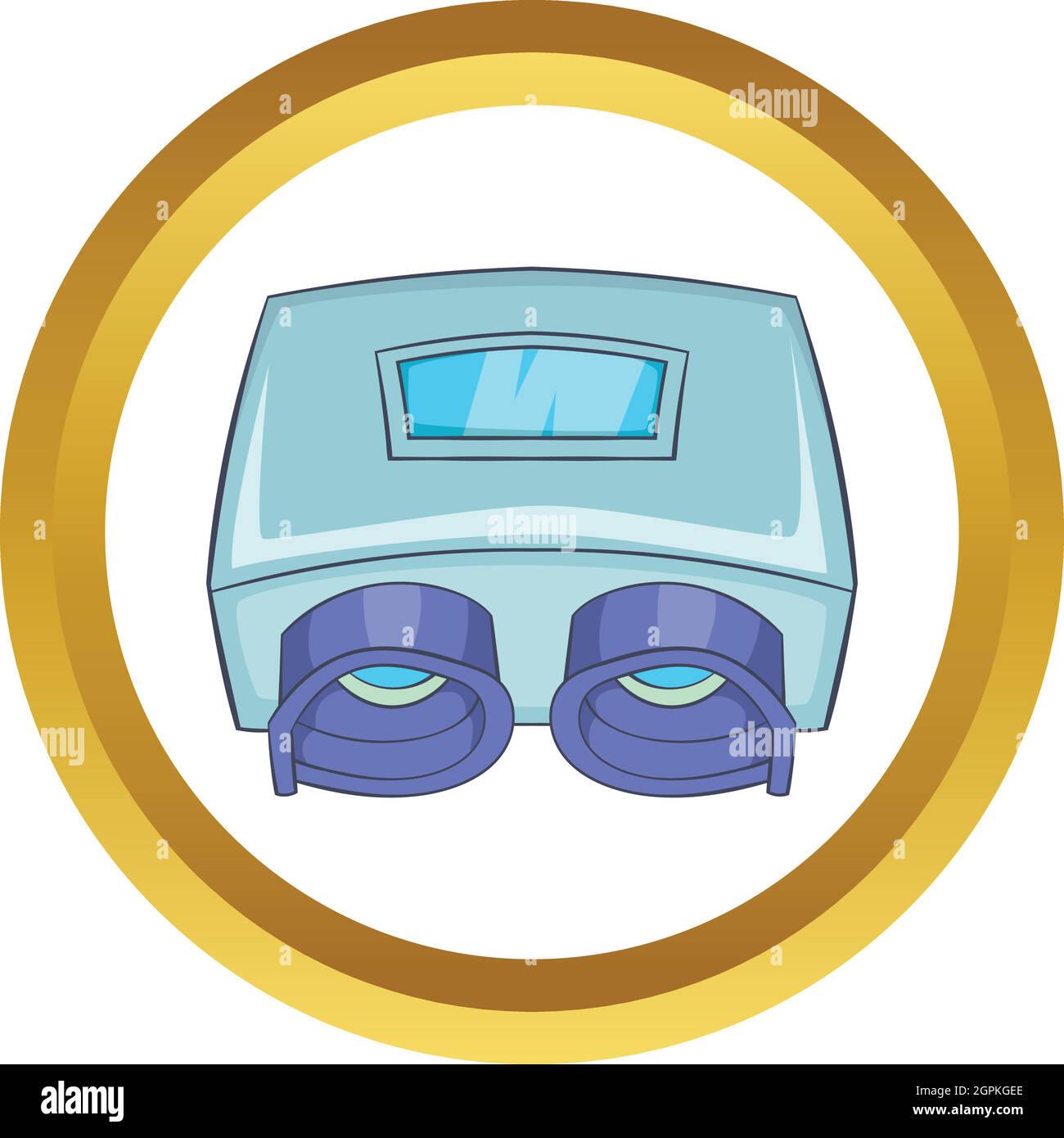 Optician eye checking machine cartoon hi-res stock photography and ...