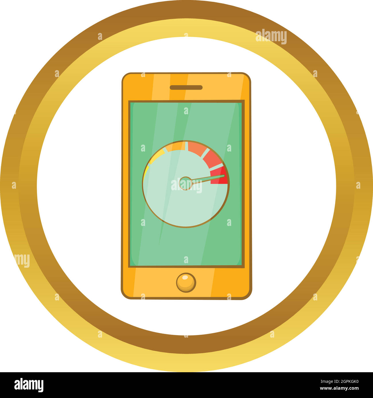 Battery indicator on phone vector icon Stock Vector Image & Art - Alamy