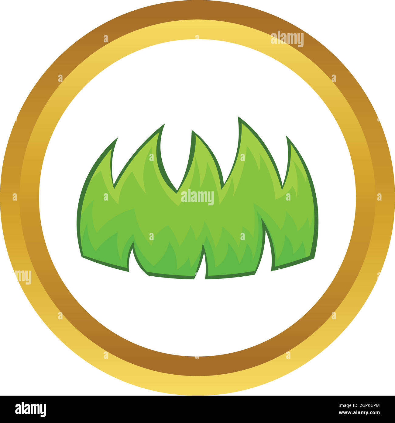 Green grass vector icon Stock Vector Image & Art - Alamy