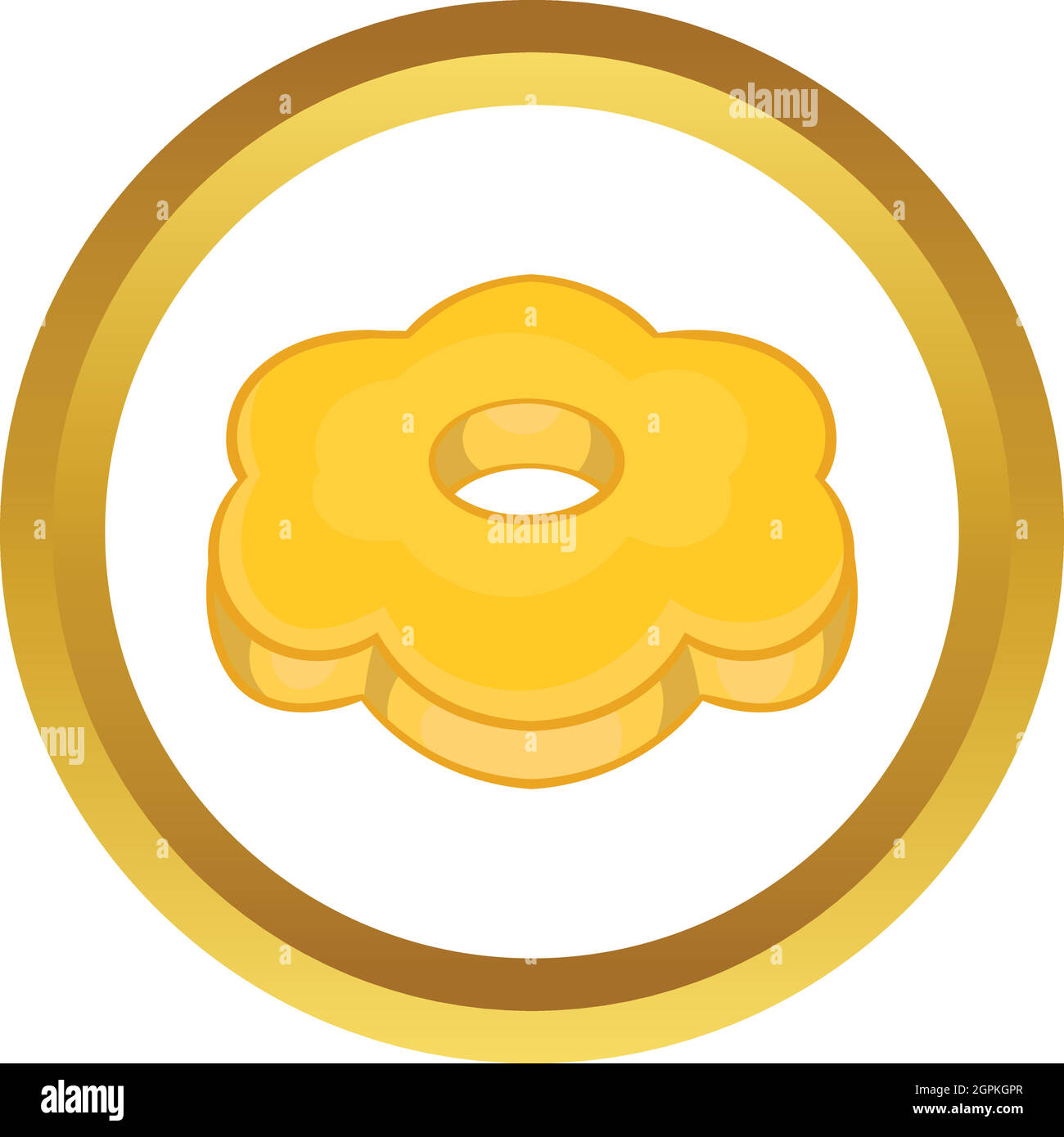 Homemade baked round shortbread Stock Vector Images - Alamy
