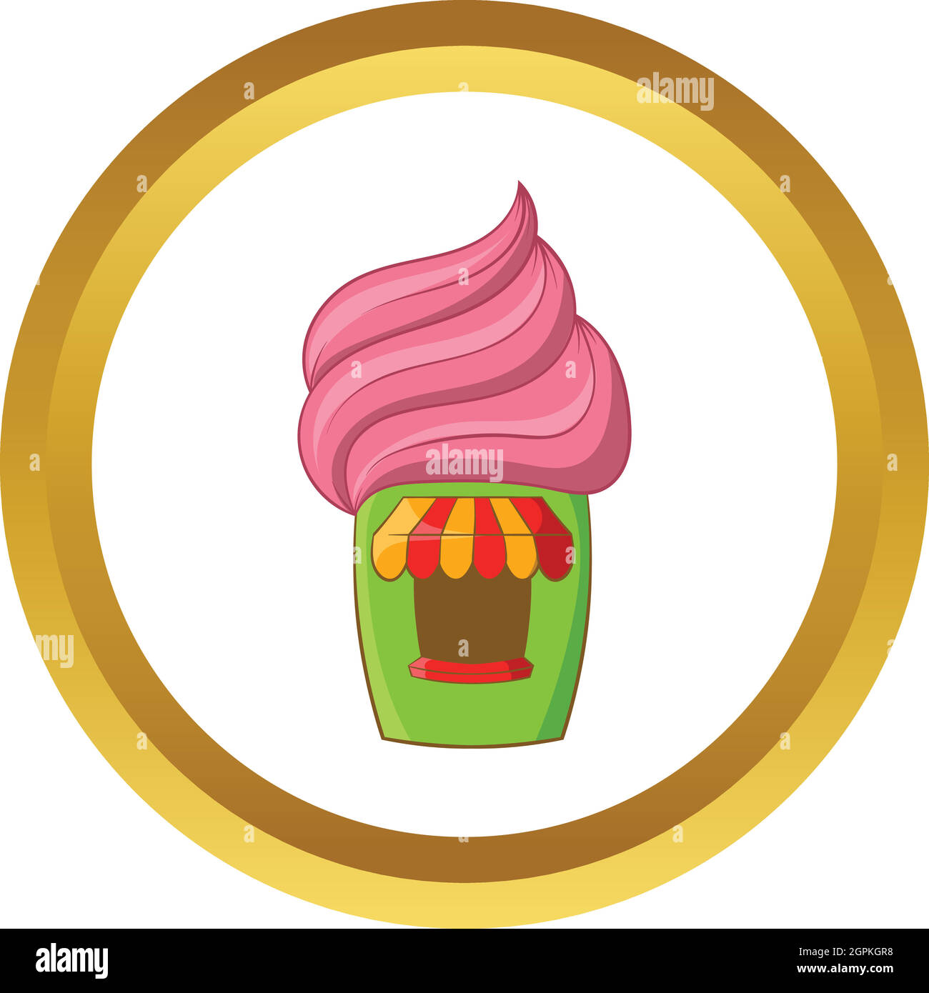 Ice cream house Stock Vector Images - Alamy