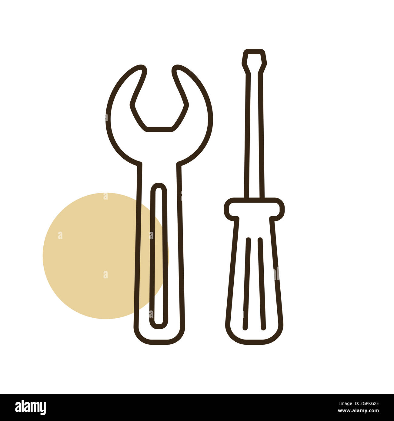 Isolated screwdriver Stock Vector Images - Alamy