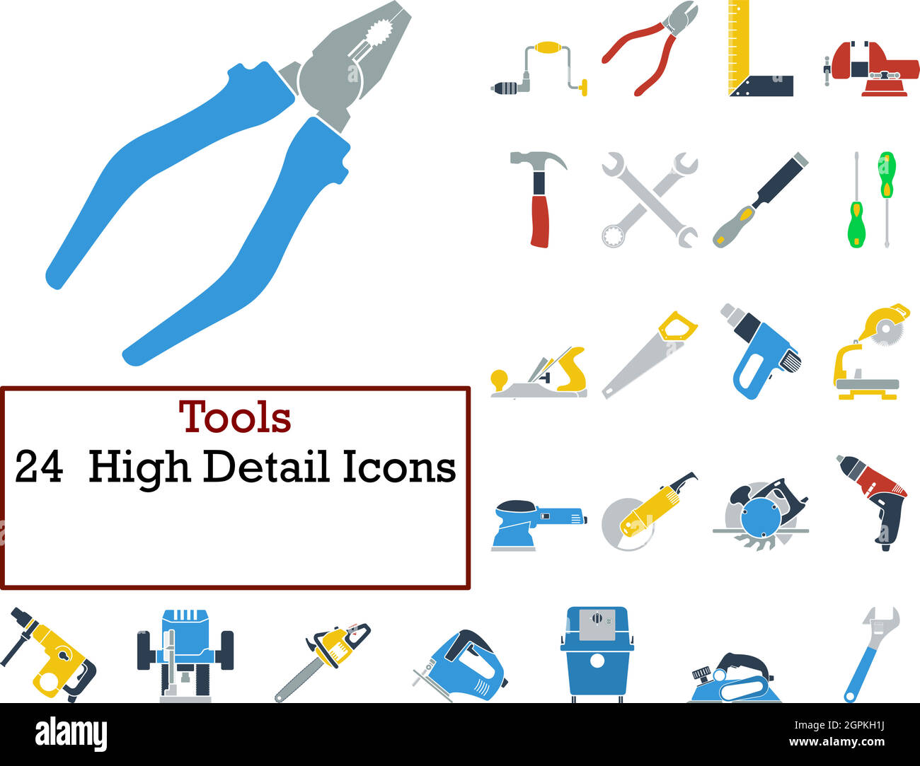 Tools Icon Set Stock Vector Image & Art - Alamy