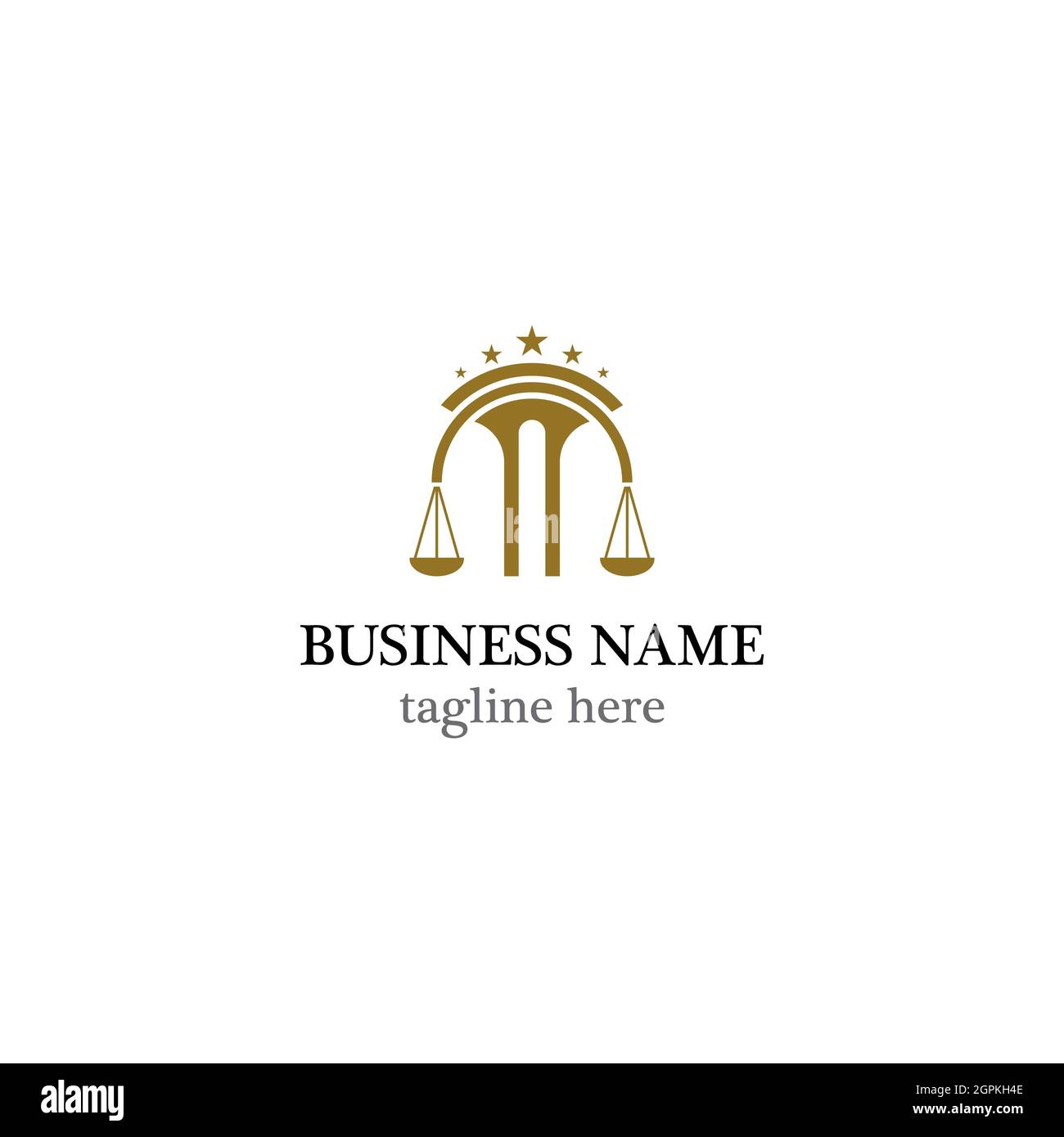 Law logo template vector icon design Stock Photo - Alamy
