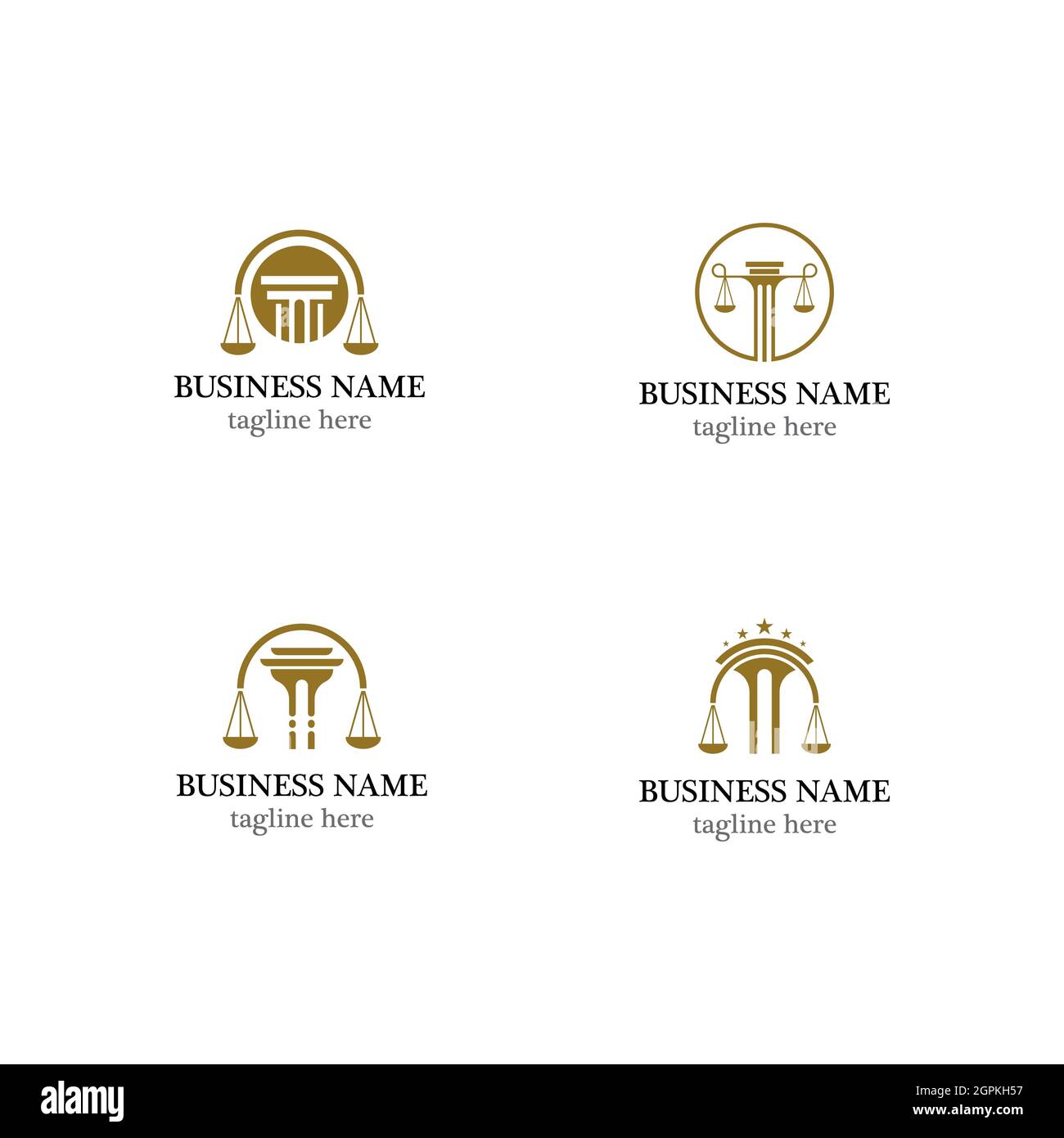 Law logo template vector icon design Stock Photo - Alamy