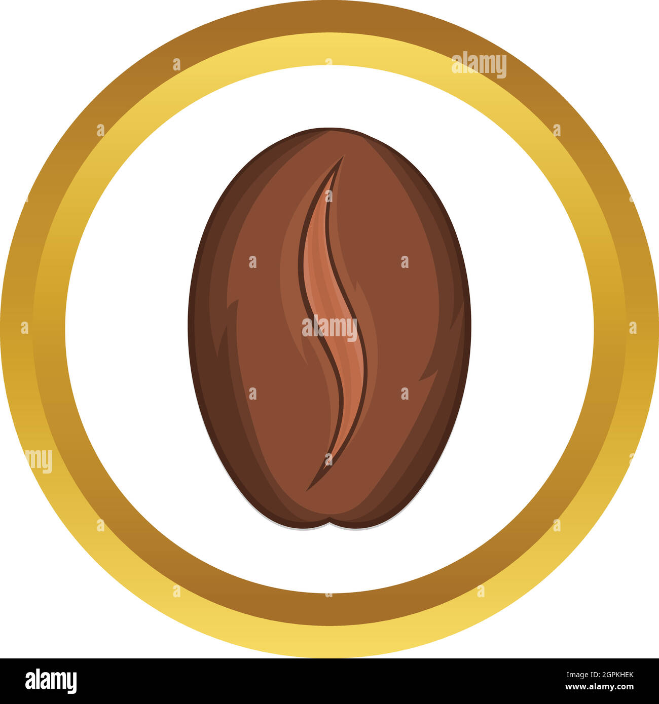 Coffee bean vector icon Stock Vector Image & Art - Alamy
