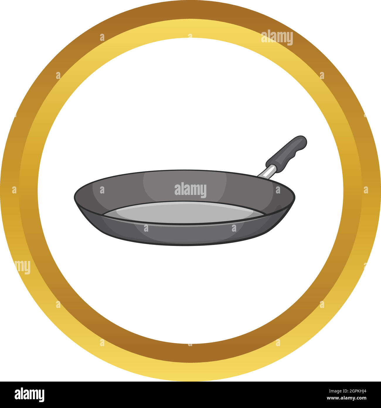 Frying pan vector icon Stock Vector Image & Art - Alamy