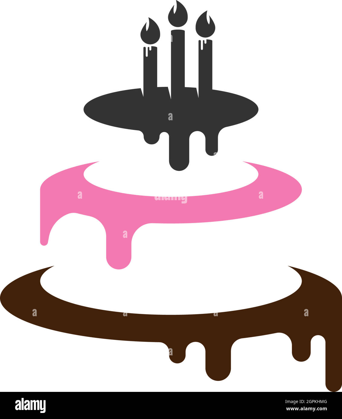 Wedding cake logo, Cake icon design vector illustration Stock Vector ...