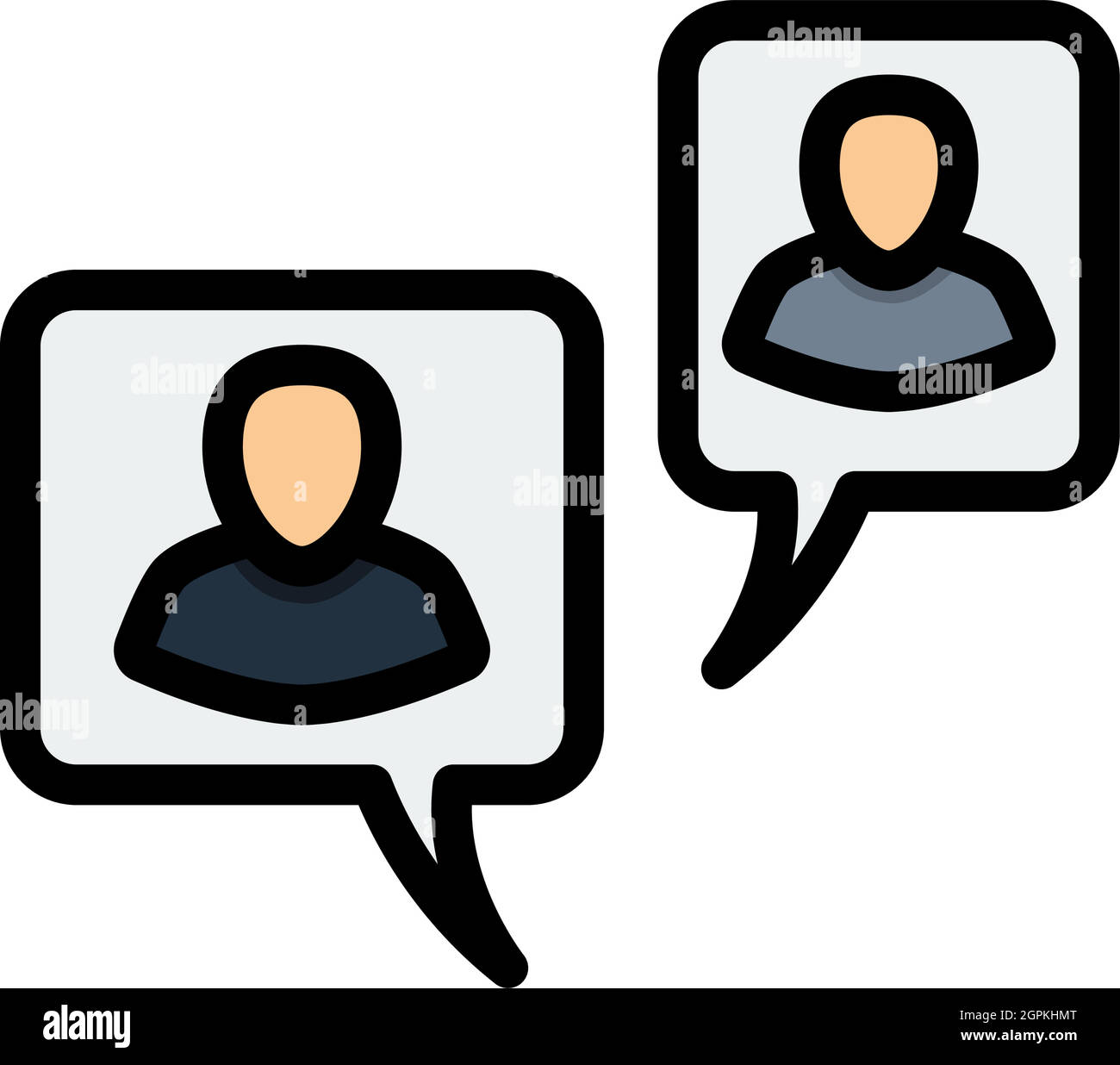 Chat Icon Stock Vector Image & Art - Alamy