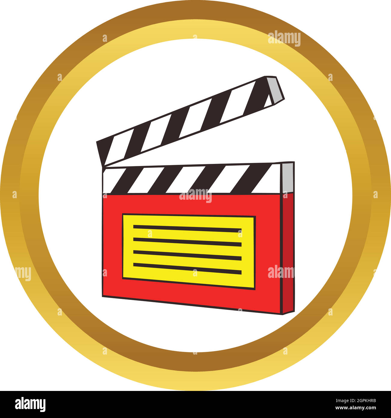 Clapperboard vector icon Stock Vector Image & Art - Alamy