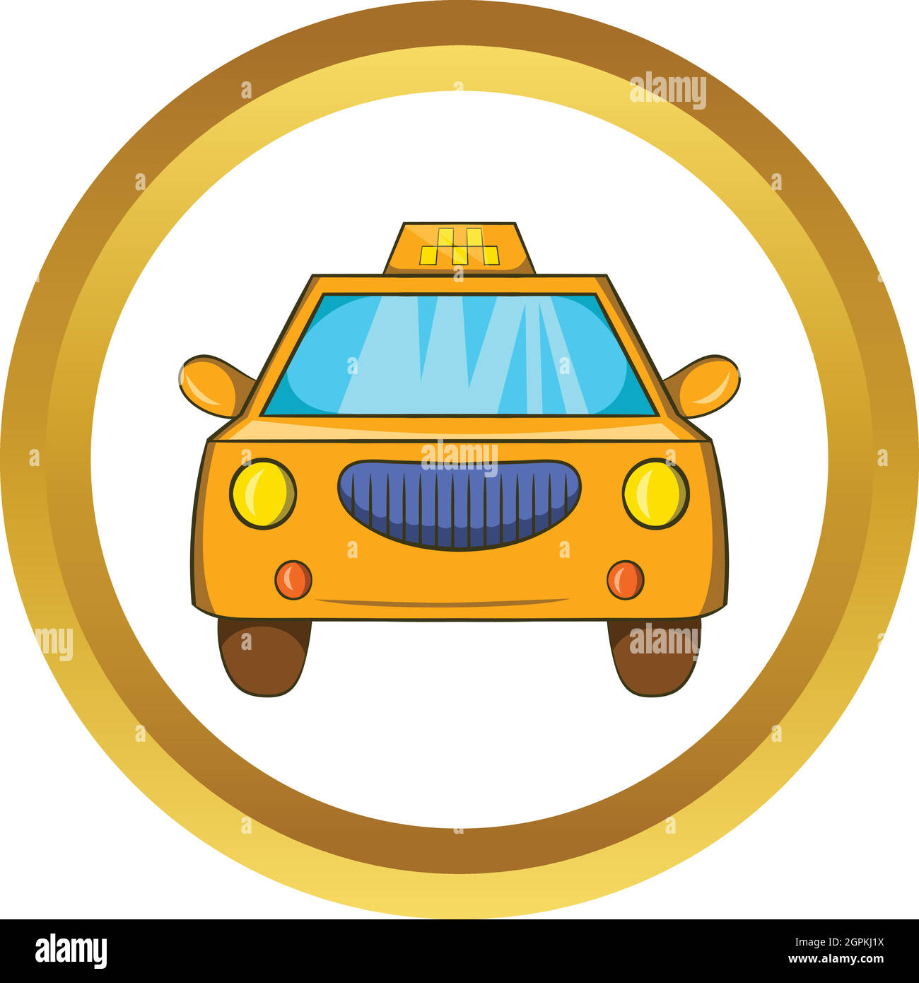 Taxi orange Stock Vector Images - Alamy