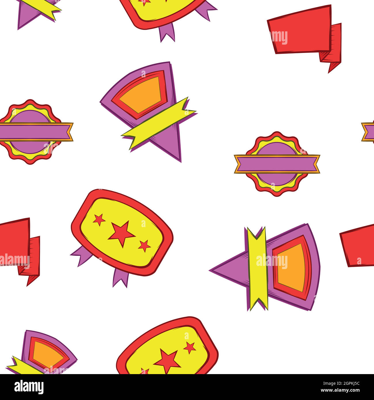 Sticker pattern, cartoon style Stock Vector Image & Art - Alamy