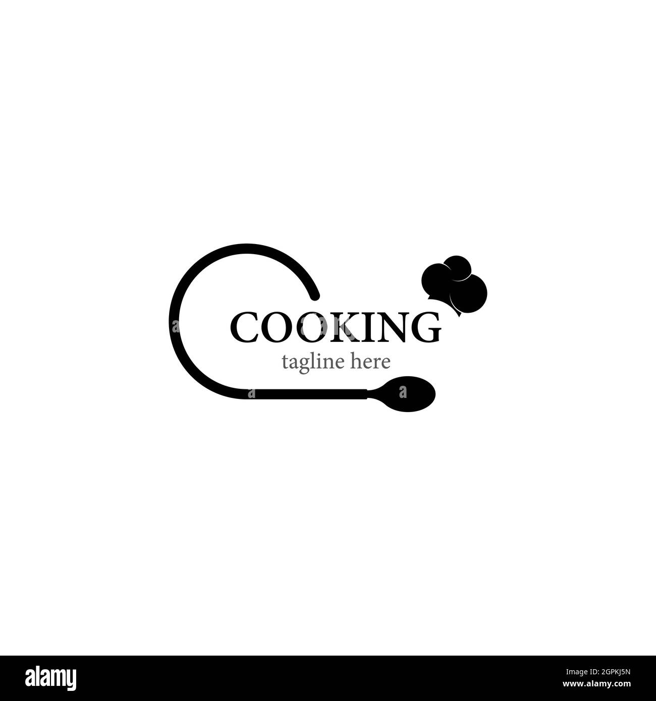 Cooking logo vector template design Stock Photo - Alamy