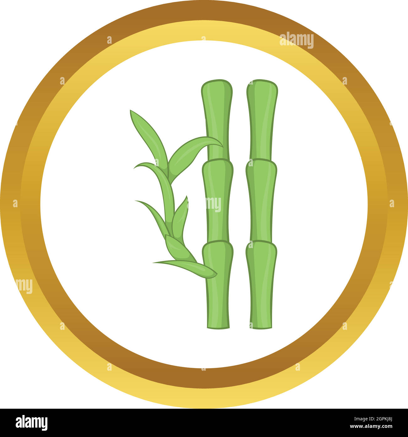 Green bamboo stems vector icon Stock Vector Image & Art - Alamy