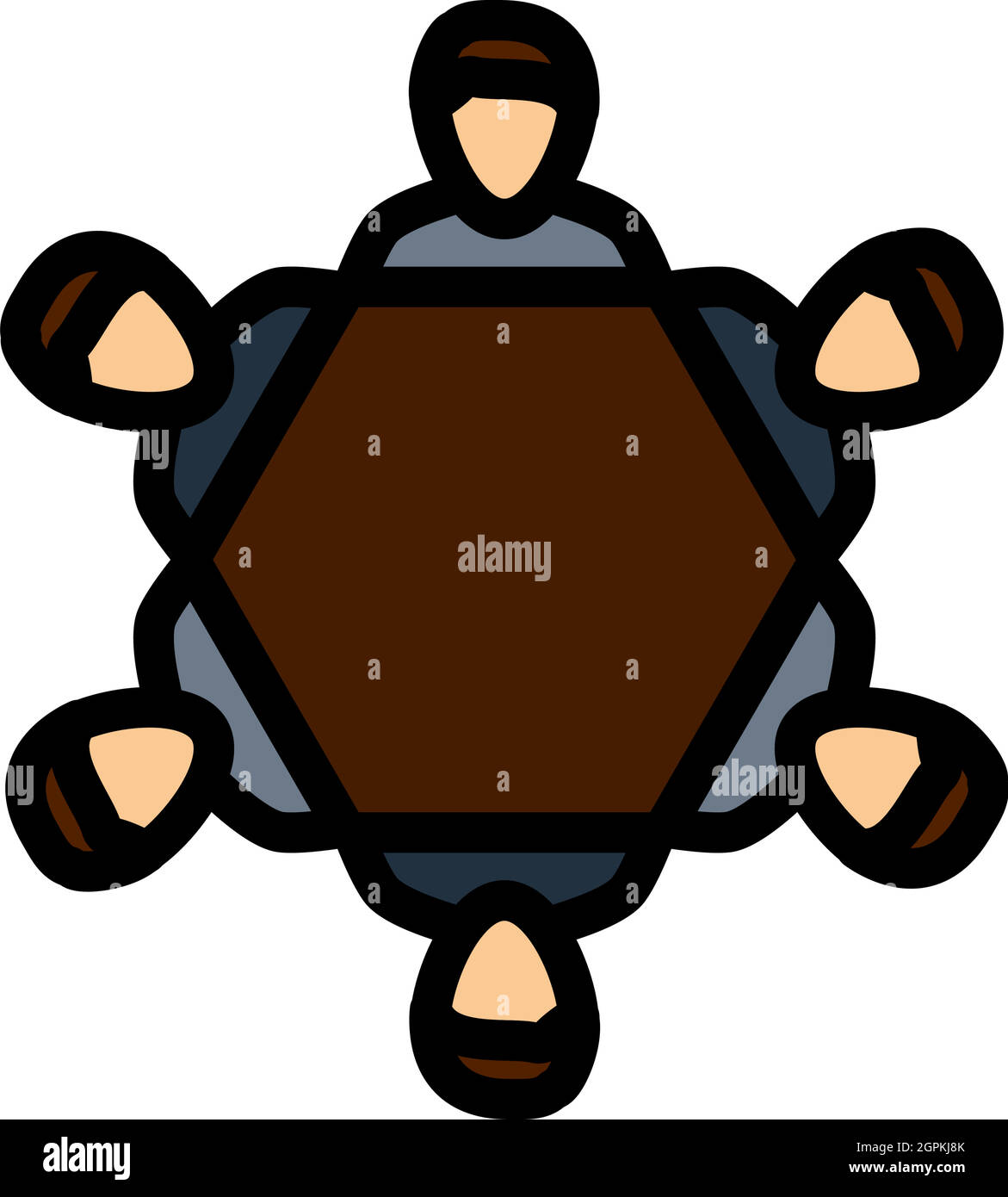 Businessmen Meeting Conference Table Stock Vector Images - Alamy