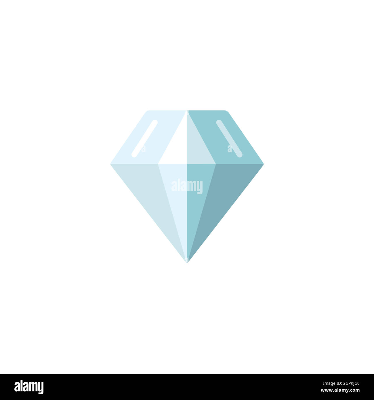 Diamond. Jewelry and luxury. Flat color icon. Commerce vector ...