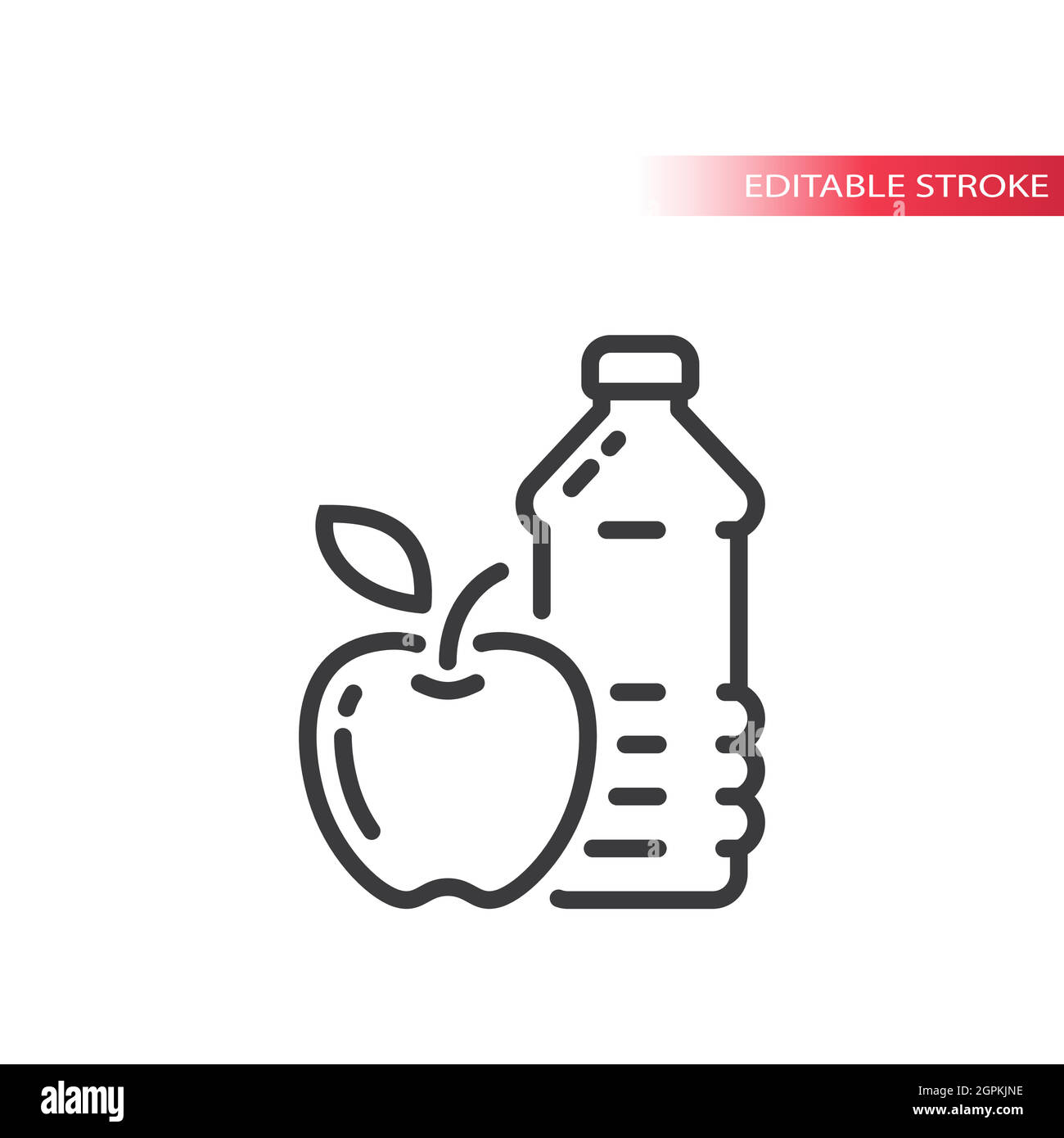 Water bottle icon logo Cut Out Stock Images & Pictures - Alamy