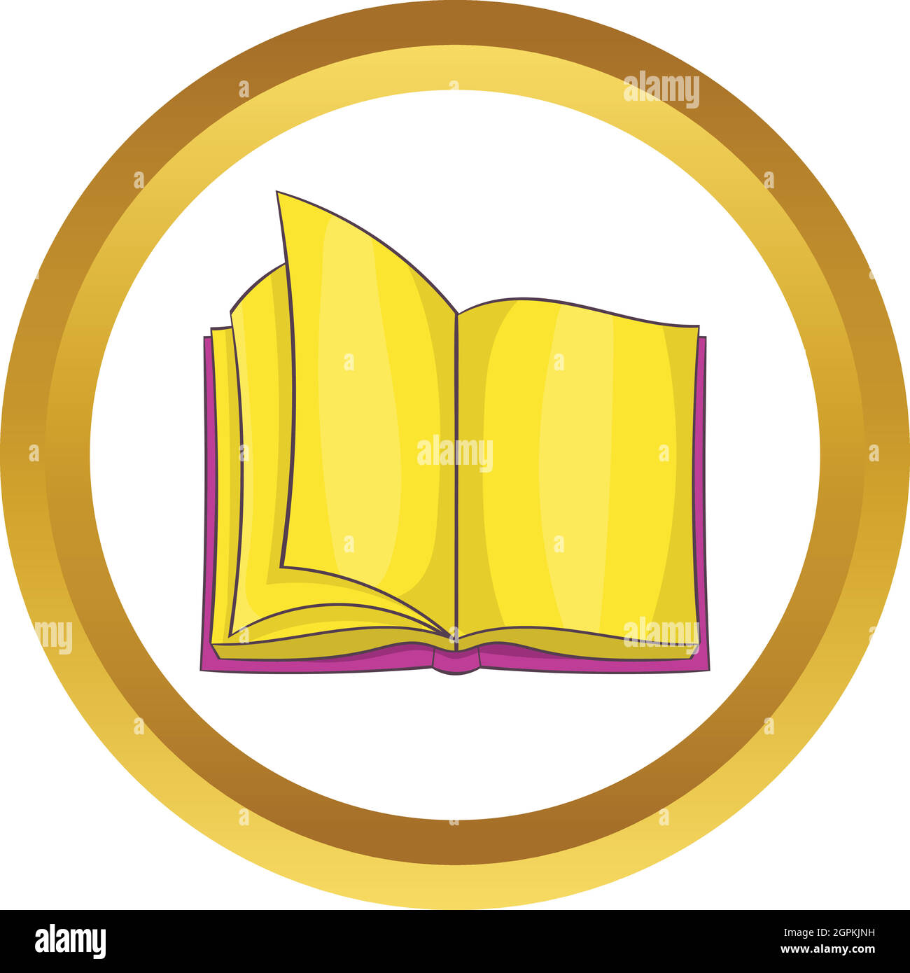 Open book vector icon Stock Vector Image & Art - Alamy