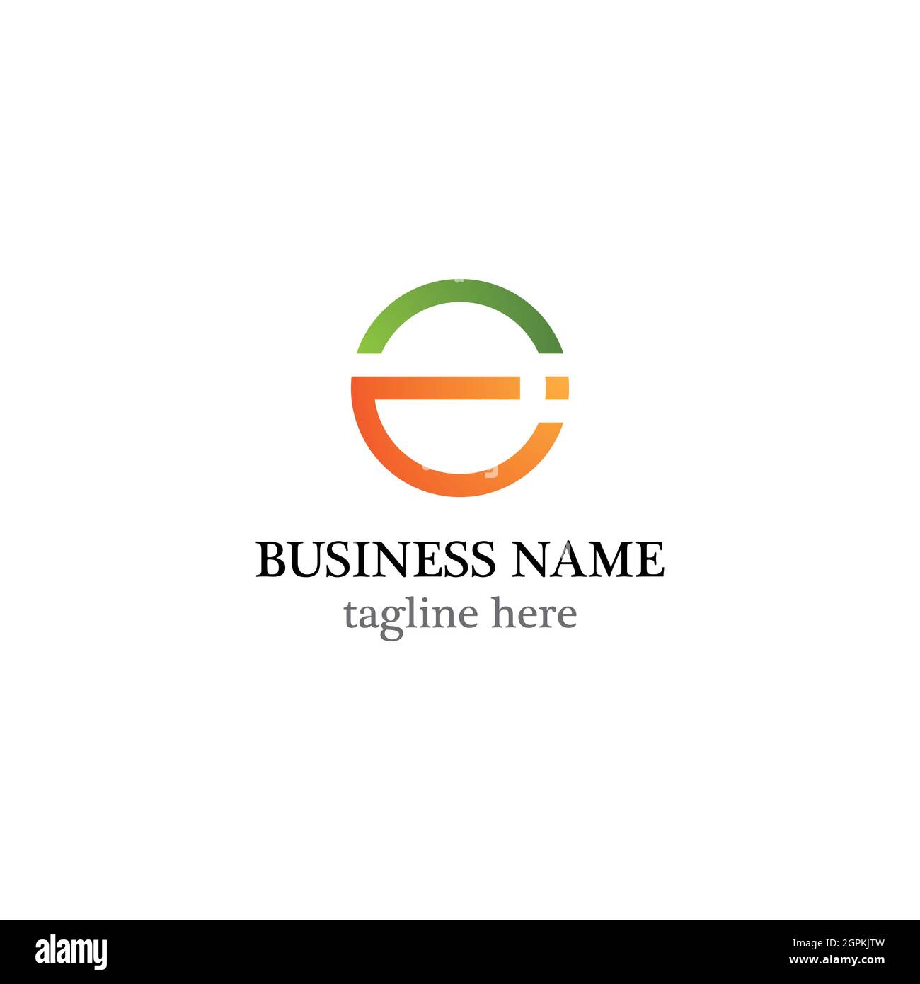 E Letter logo business template vector icon Stock Photo - Alamy