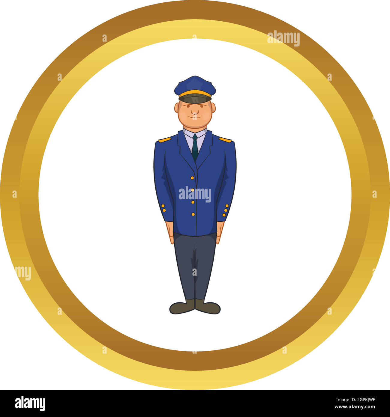 Policeman policemen uniform Stock Vector Images - Alamy