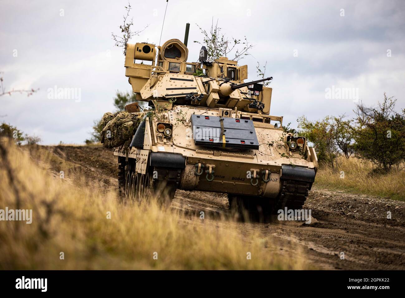 A M2 Bradley Infantry Fighting Vehicle assigned to 1st Battalion, 16th ...