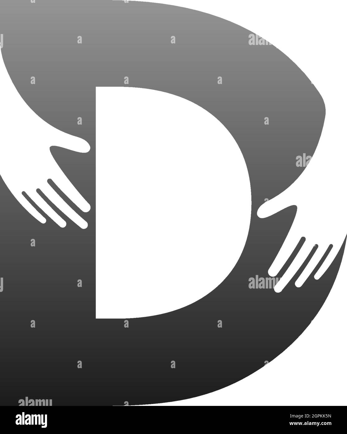 D Inside Circle Symbol