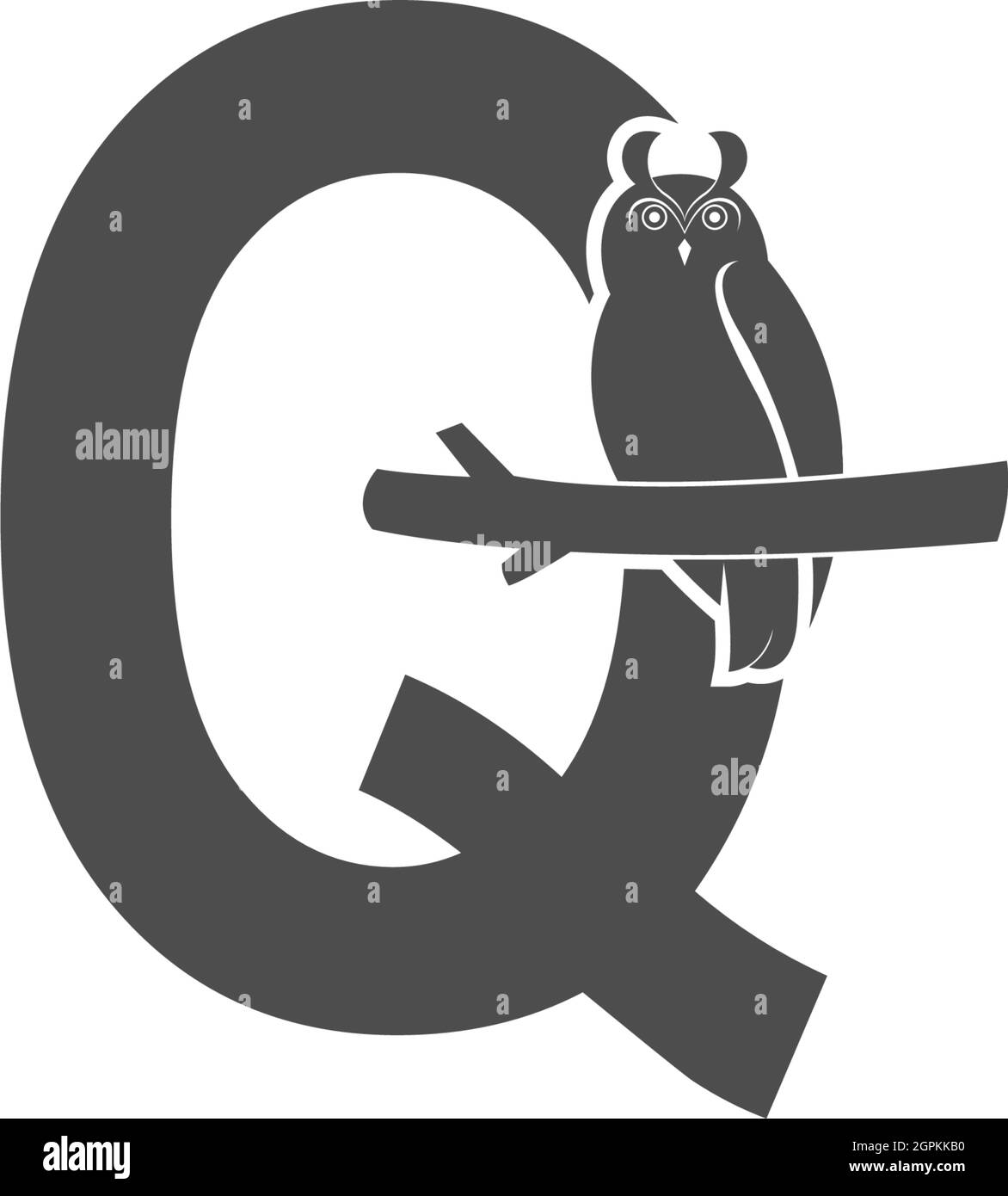 Letter Q logo icon with owl icon design vector Stock Vector Image & Art ...