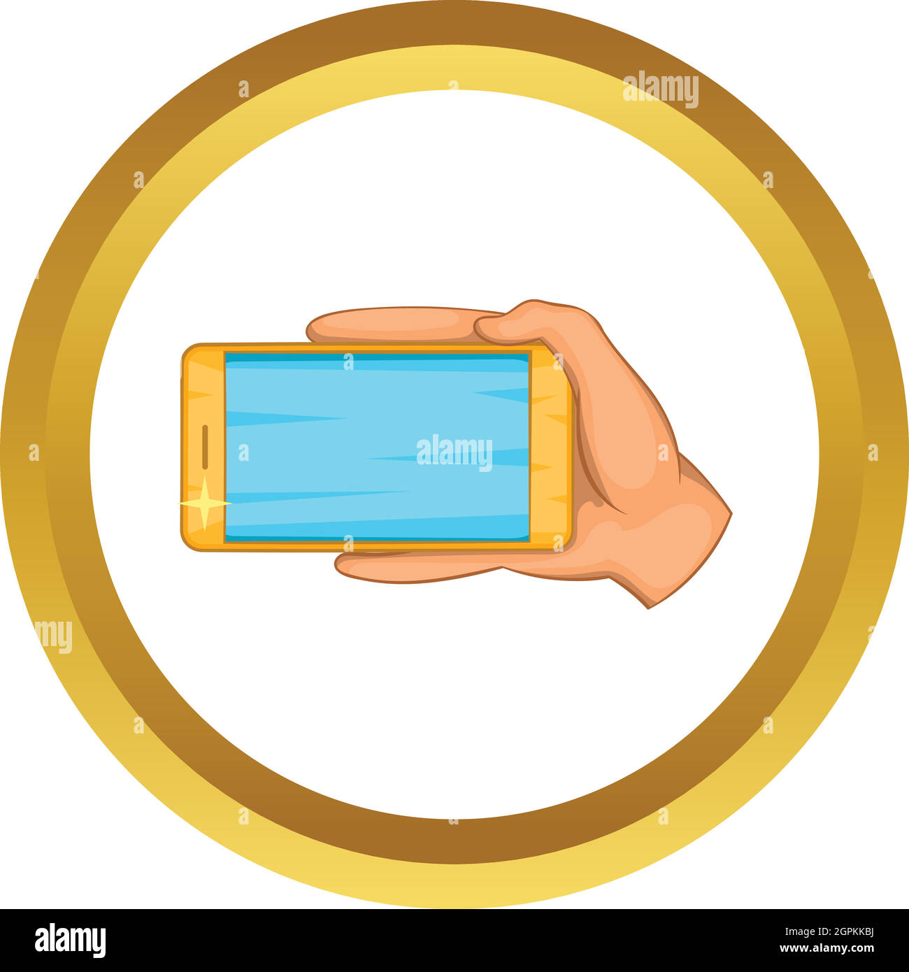 Hand phone icon hi-res stock photography and images - Alamy