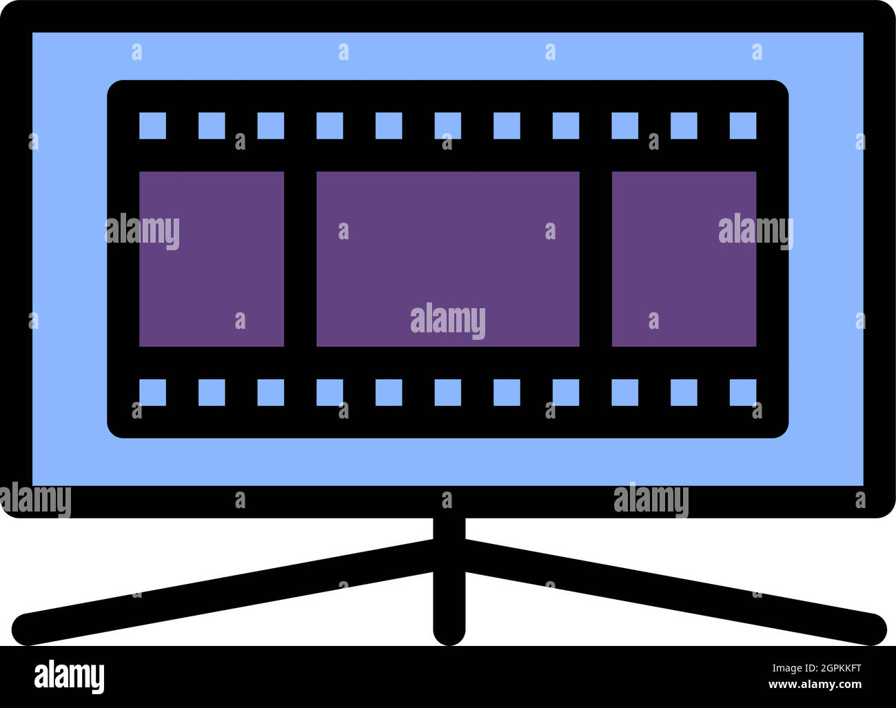 Cinema screen Stock Vector Images - Alamy