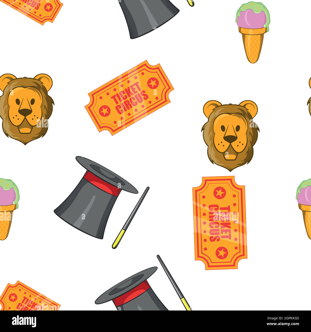 Lion pattern seamless in Stock Vector Images - Alamy