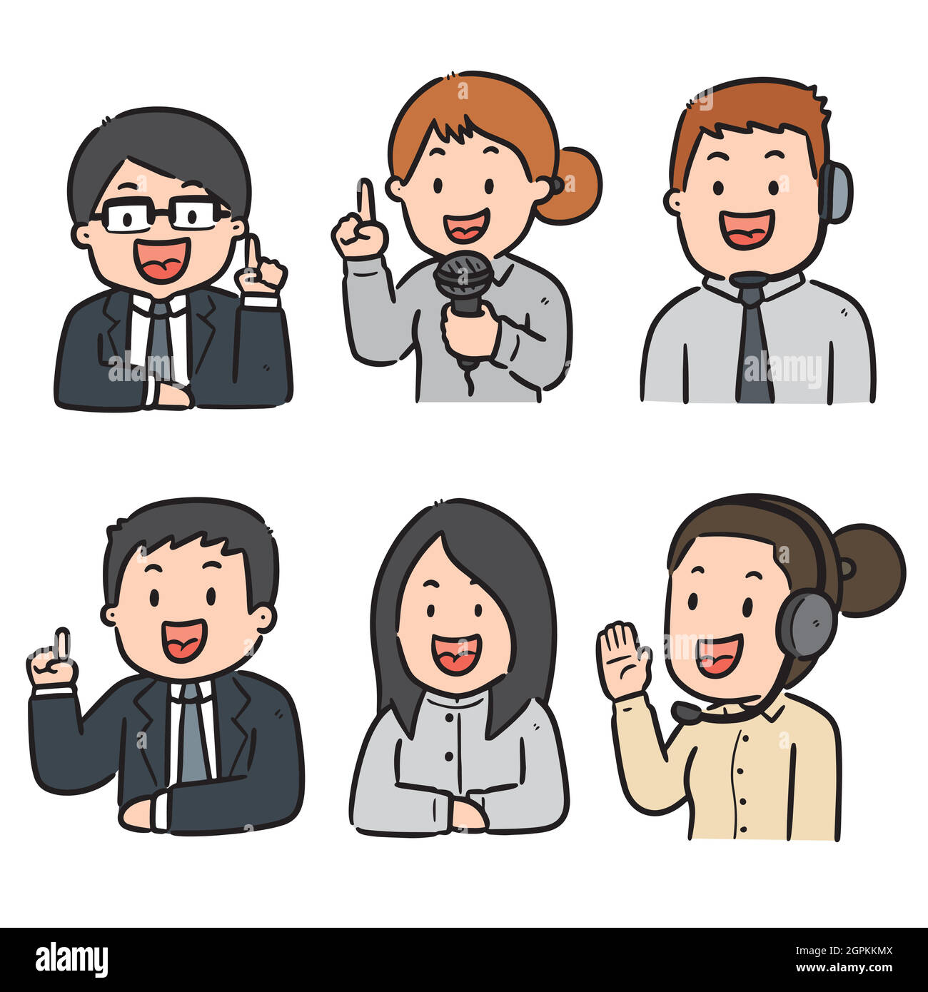 Speaker hand drawn Cut Out Stock Images & Pictures - Alamy