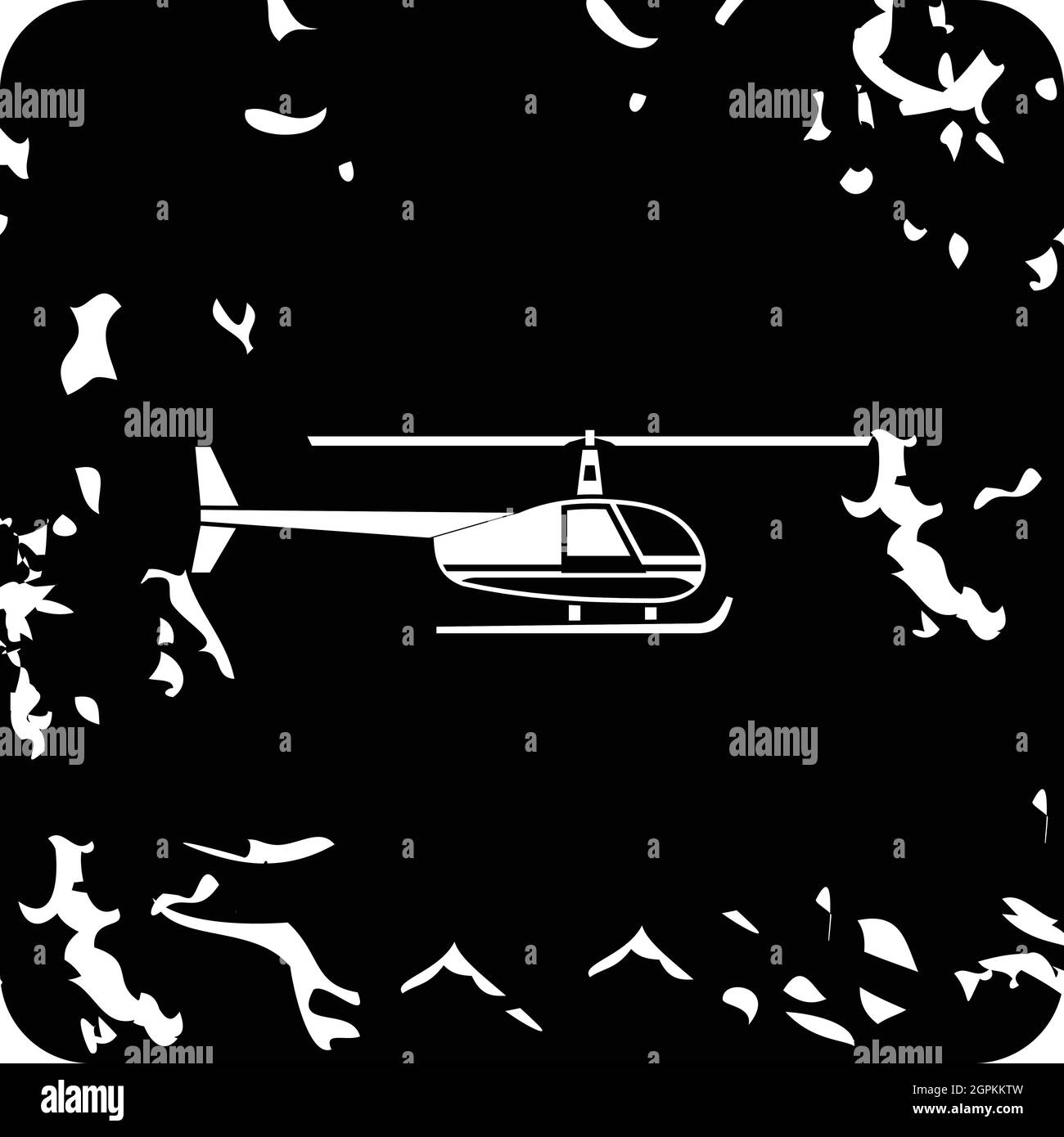 Engine helicopter Black and White Stock Photos & Images - Alamy