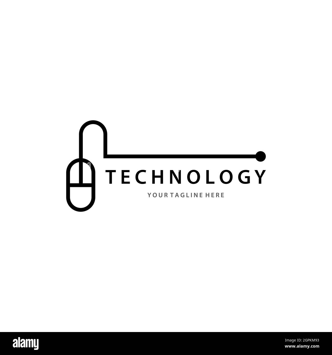 Technology logo template vector icon design Stock Photo - Alamy