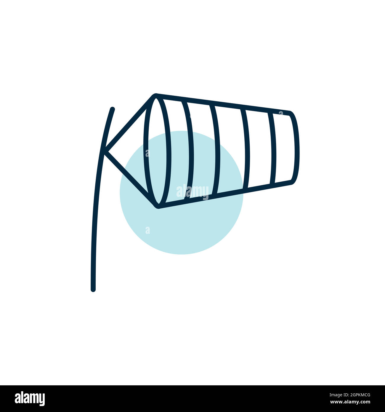 Windsocks inflated by wind vector flat icon Stock Vector Image & Art ...