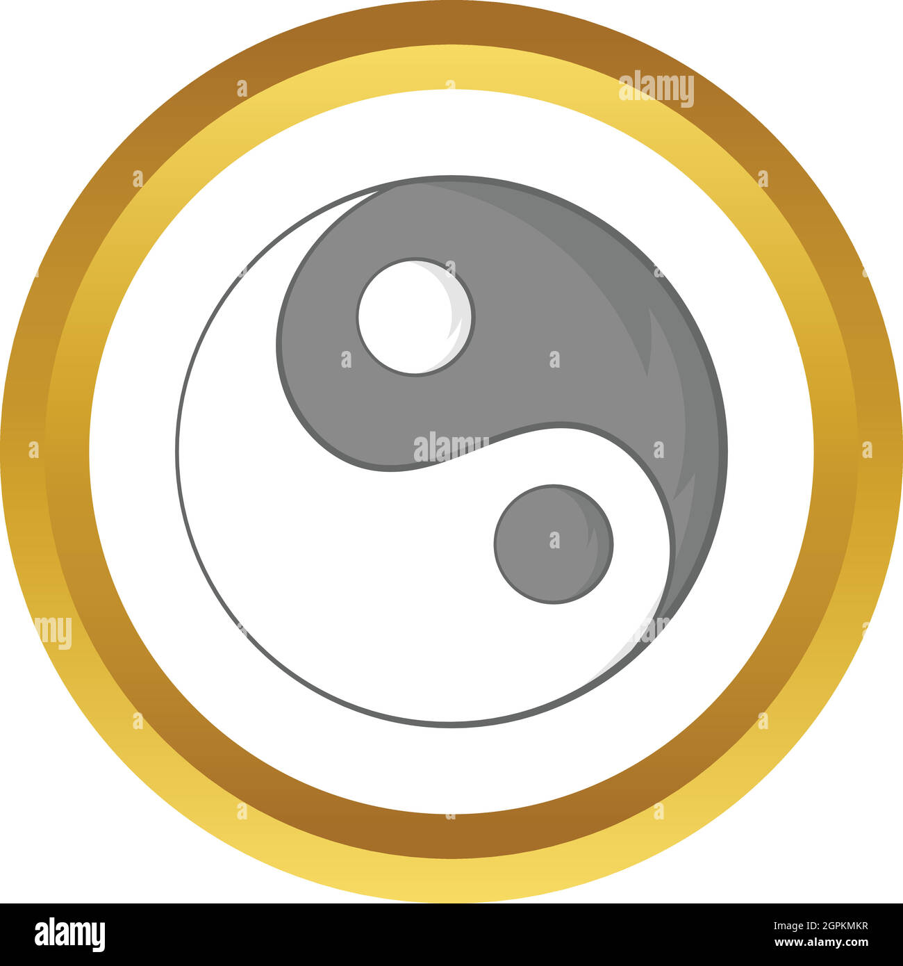 Yin yang icon sign Stock Vector Images - Alamy