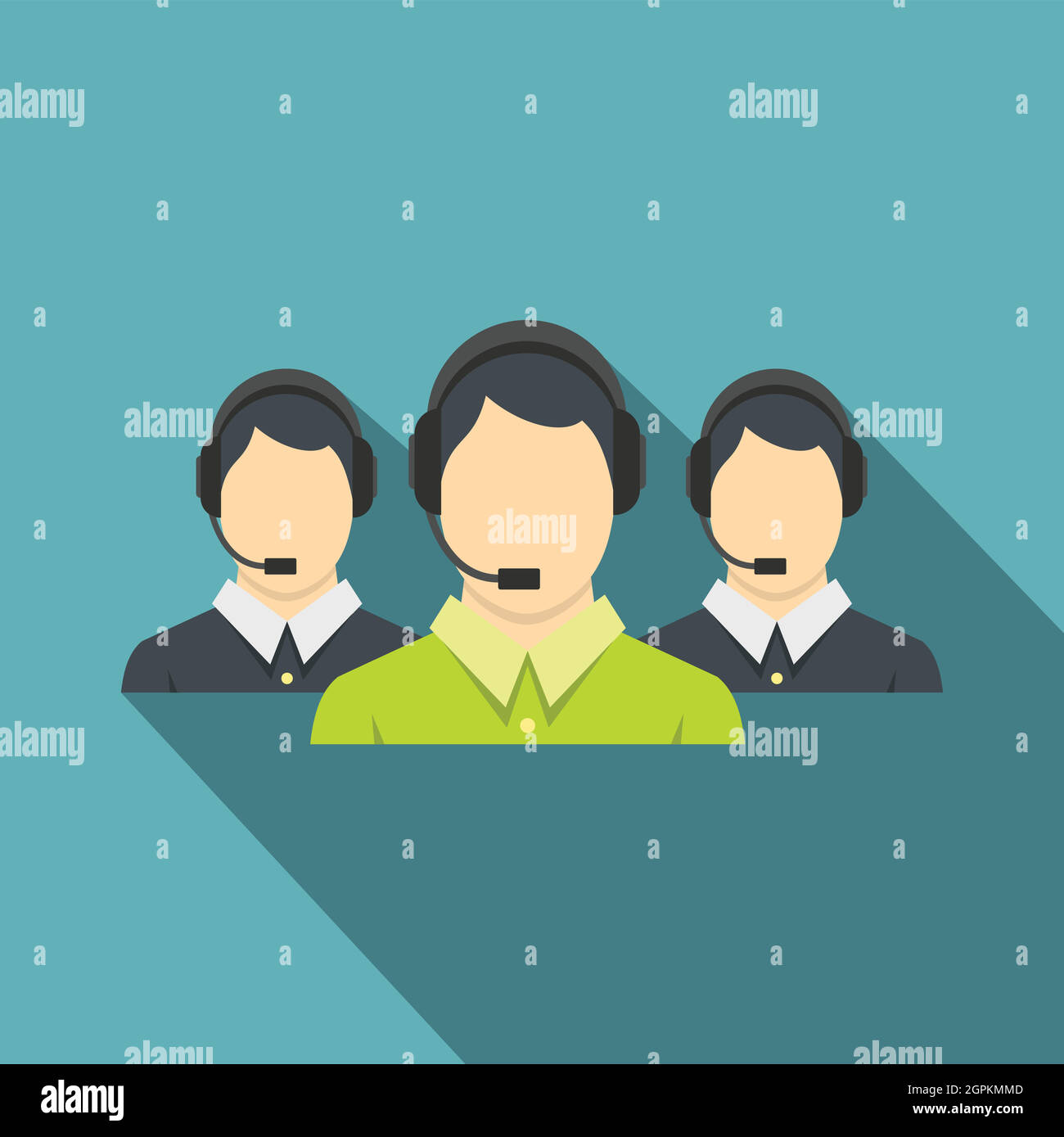 Three people talking Stock Vector Images - Alamy