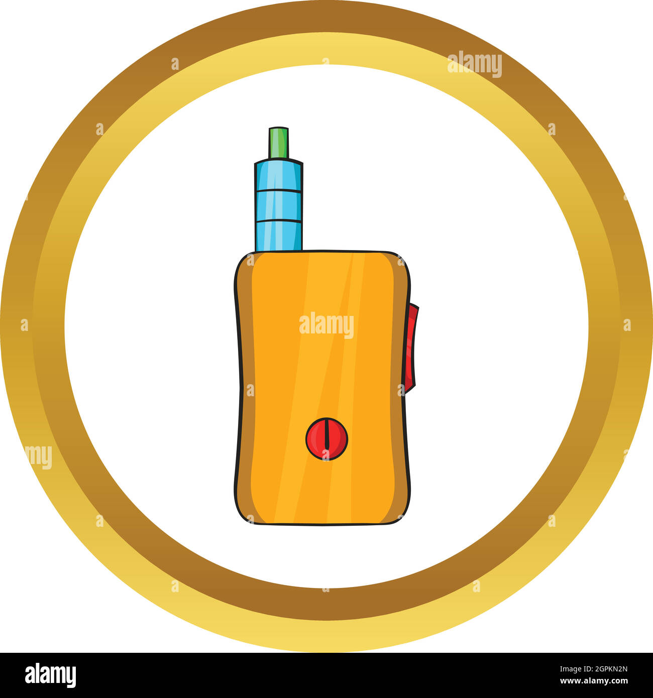 Yellow vape device vector icon Stock Vector Image & Art - Alamy