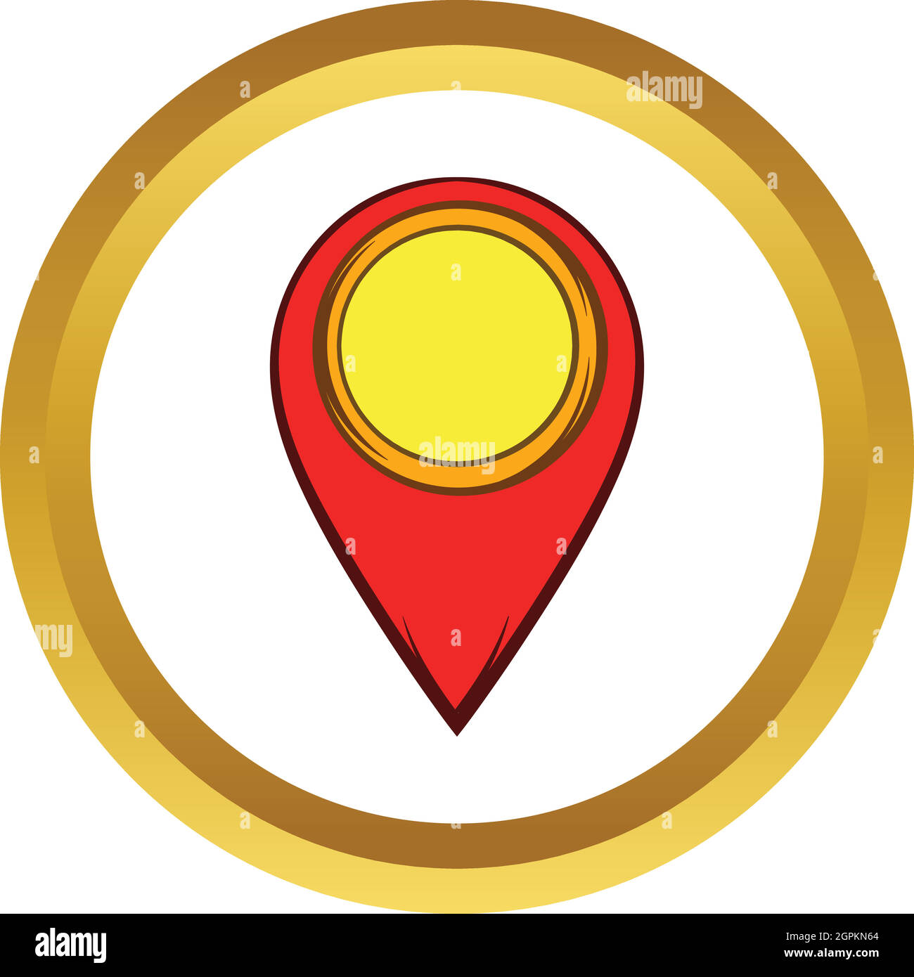 Gps map pointer cartoon hi-res stock photography and images - Alamy