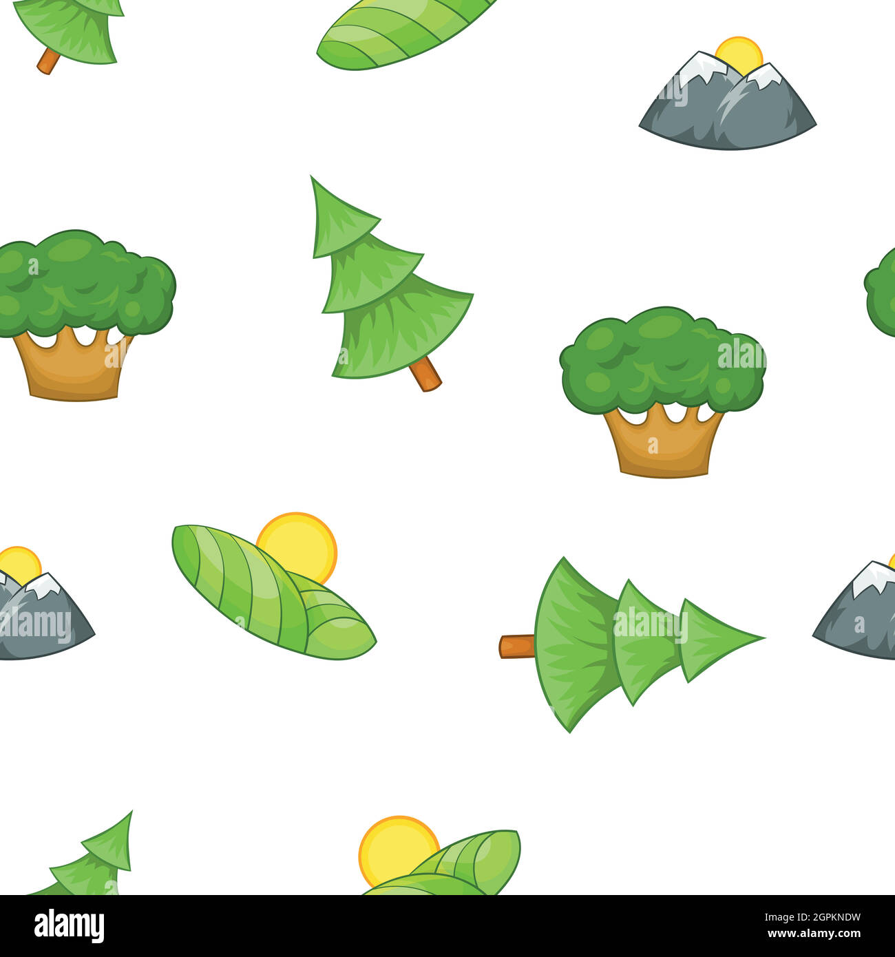 Cartoon illustration spruce tree hi-res stock photography and images ...