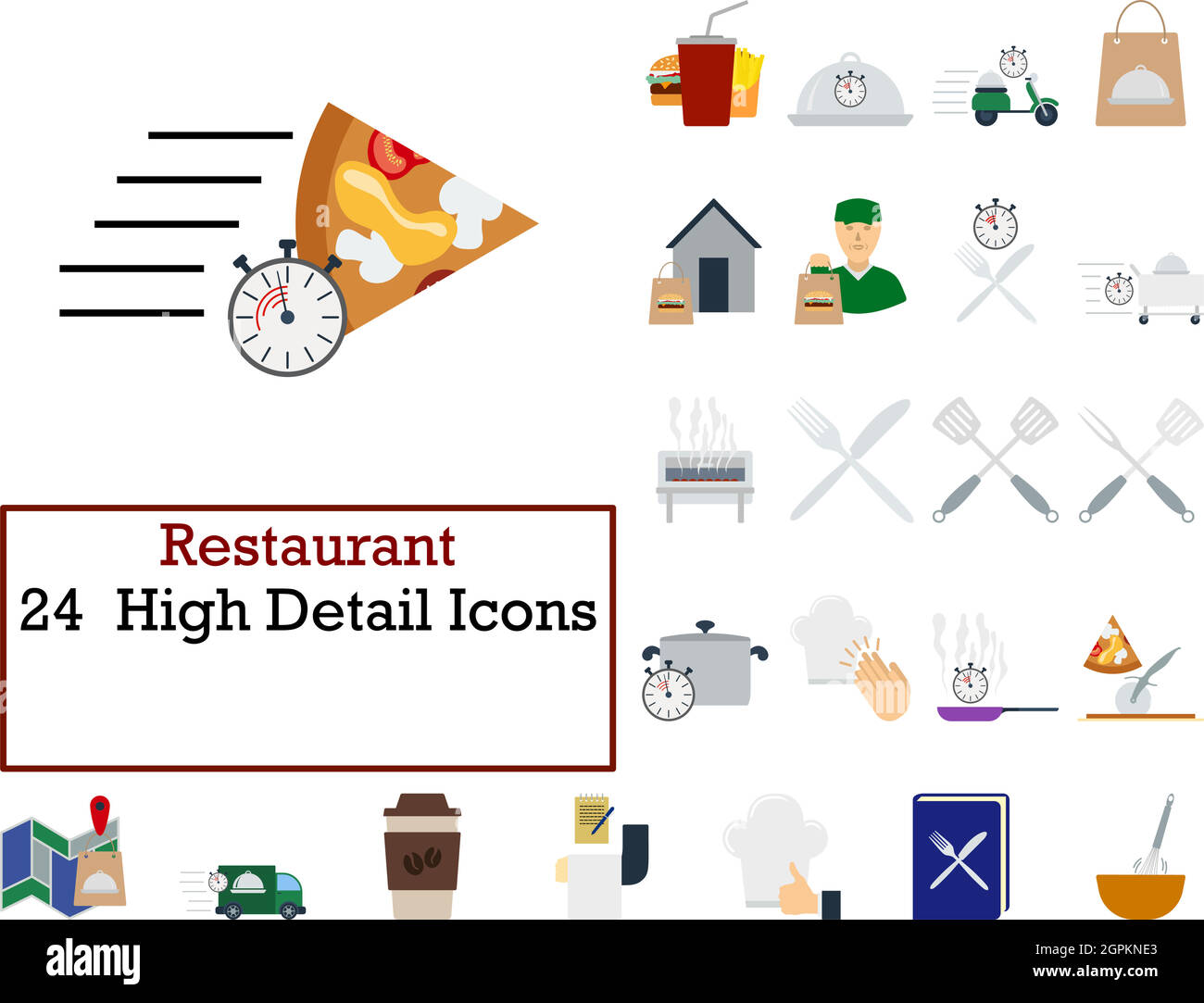 Restaurant Icon Set Stock Vector Image & Art - Alamy