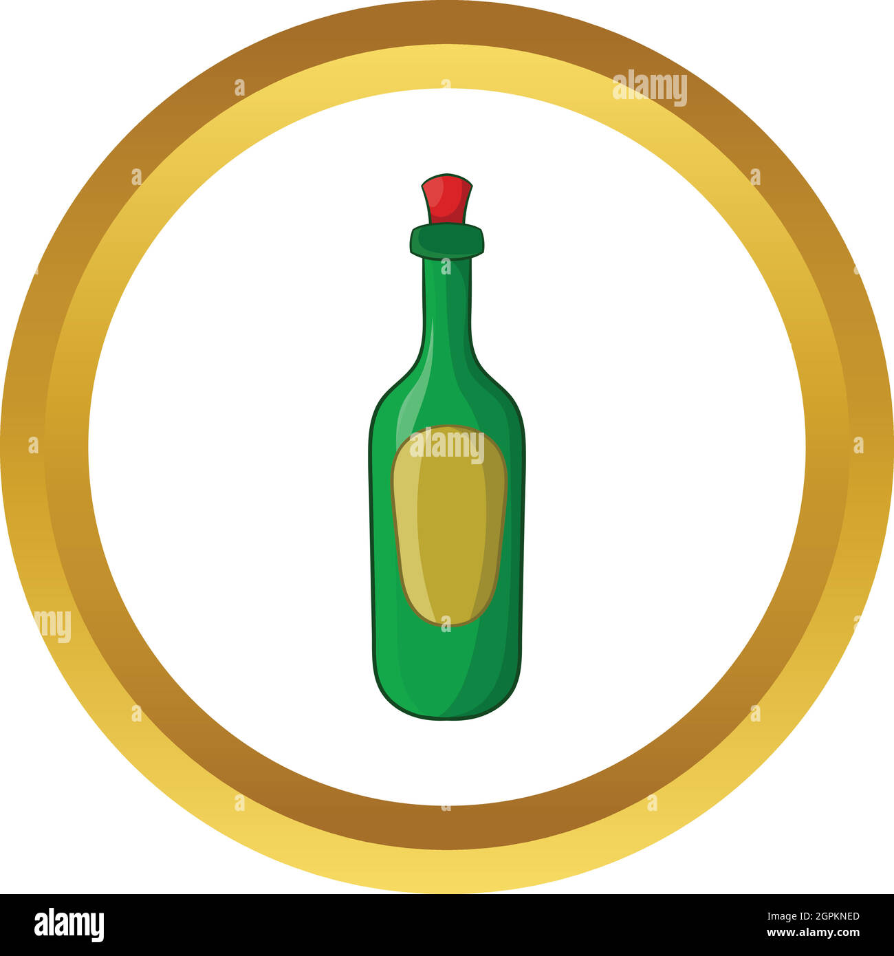 White wine bottle glass Stock Vector Images - Alamy