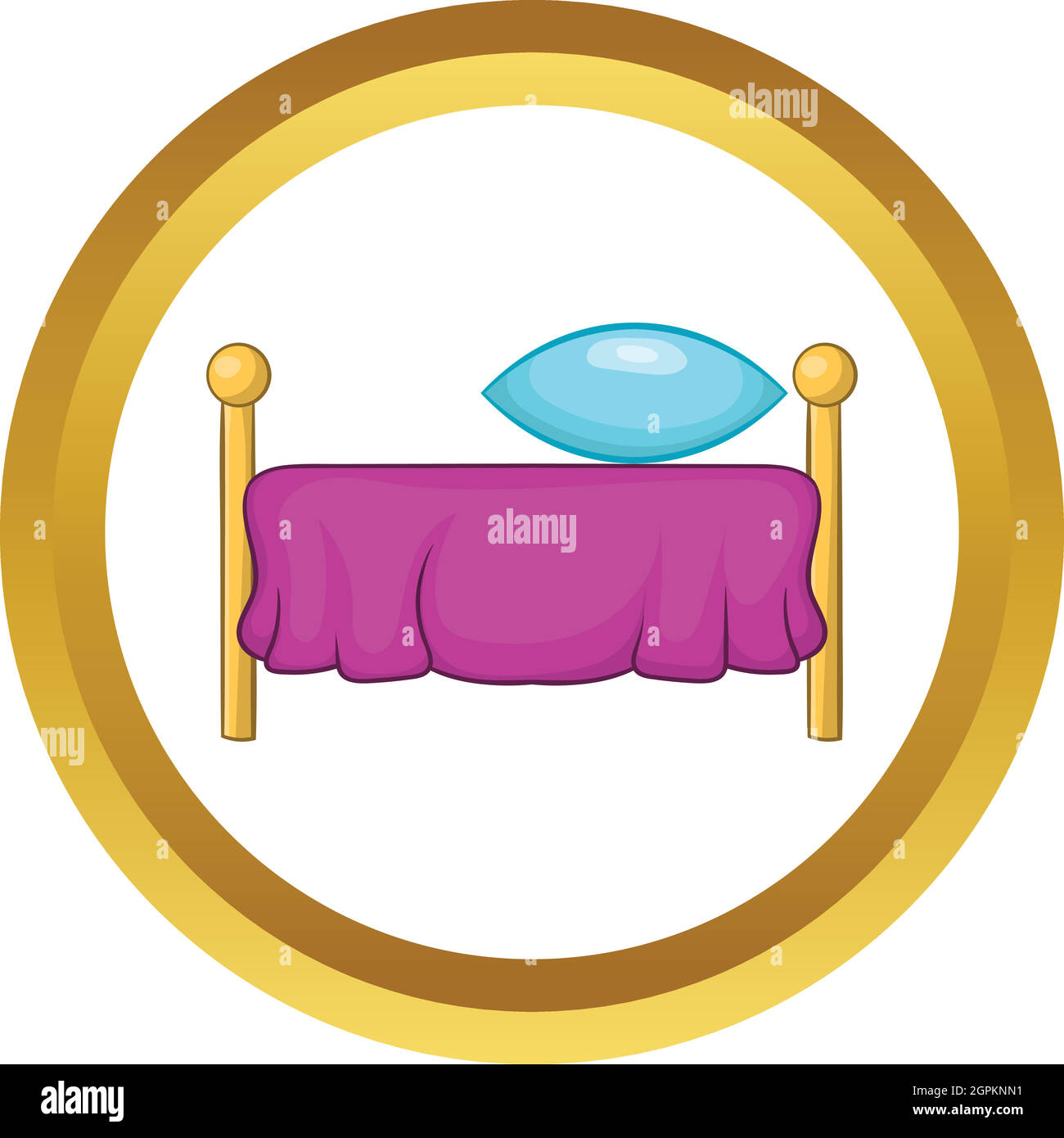 Bedroom interior blue Stock Vector Images - Alamy