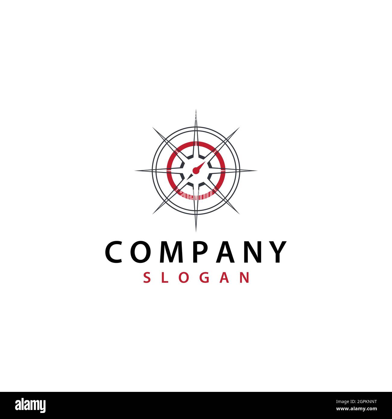Compass template logo vector hi-res stock photography and images - Alamy