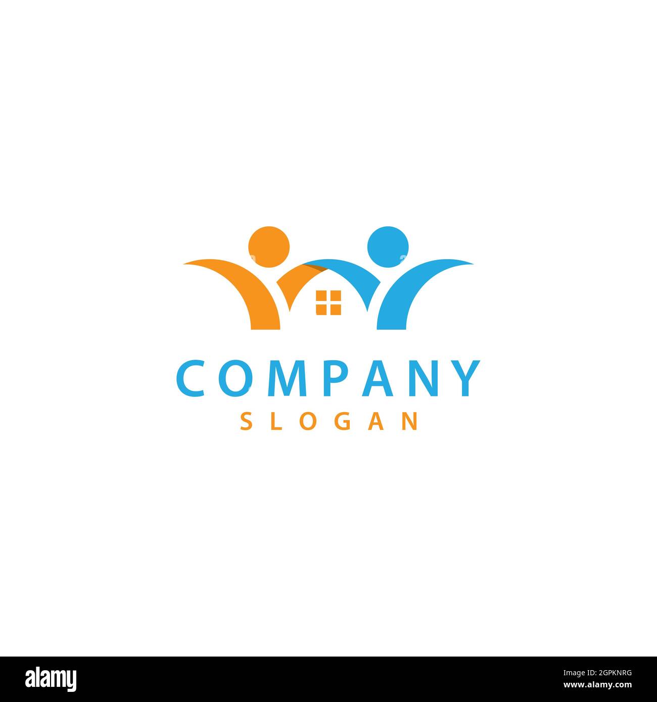 people house logo icon design Stock Photo - Alamy