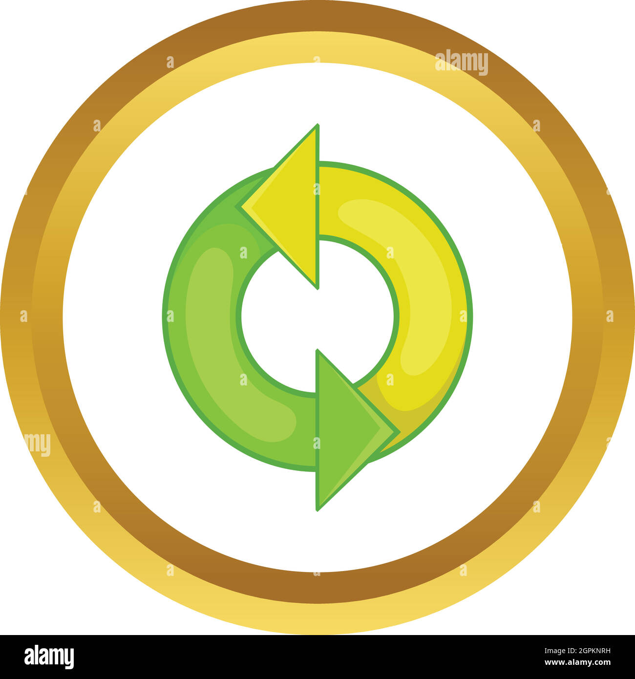 Recycling sign vector icon Stock Vector Image & Art - Alamy