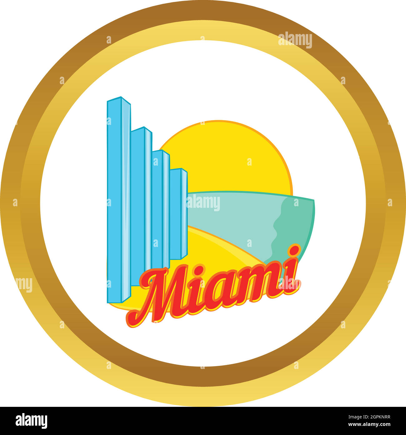 Miami florida downtown skyscraper Stock Vector Images - Alamy