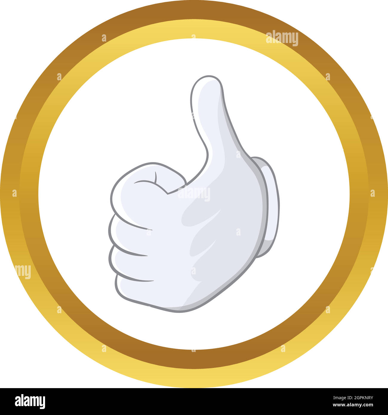 Thumbs up vector icon Stock Vector Image & Art - Alamy