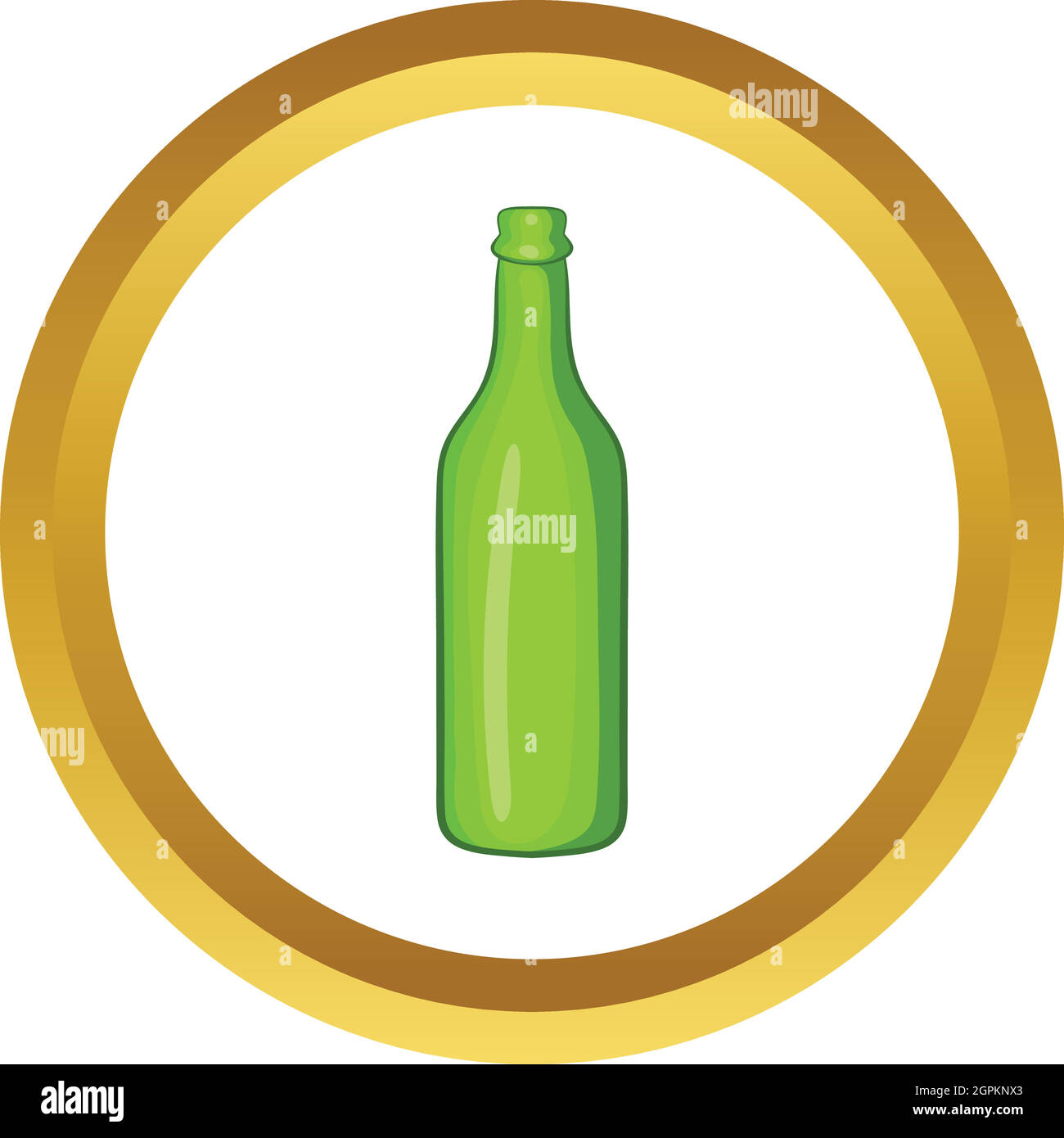 Dark amber beer bottle Stock Vector Images - Alamy