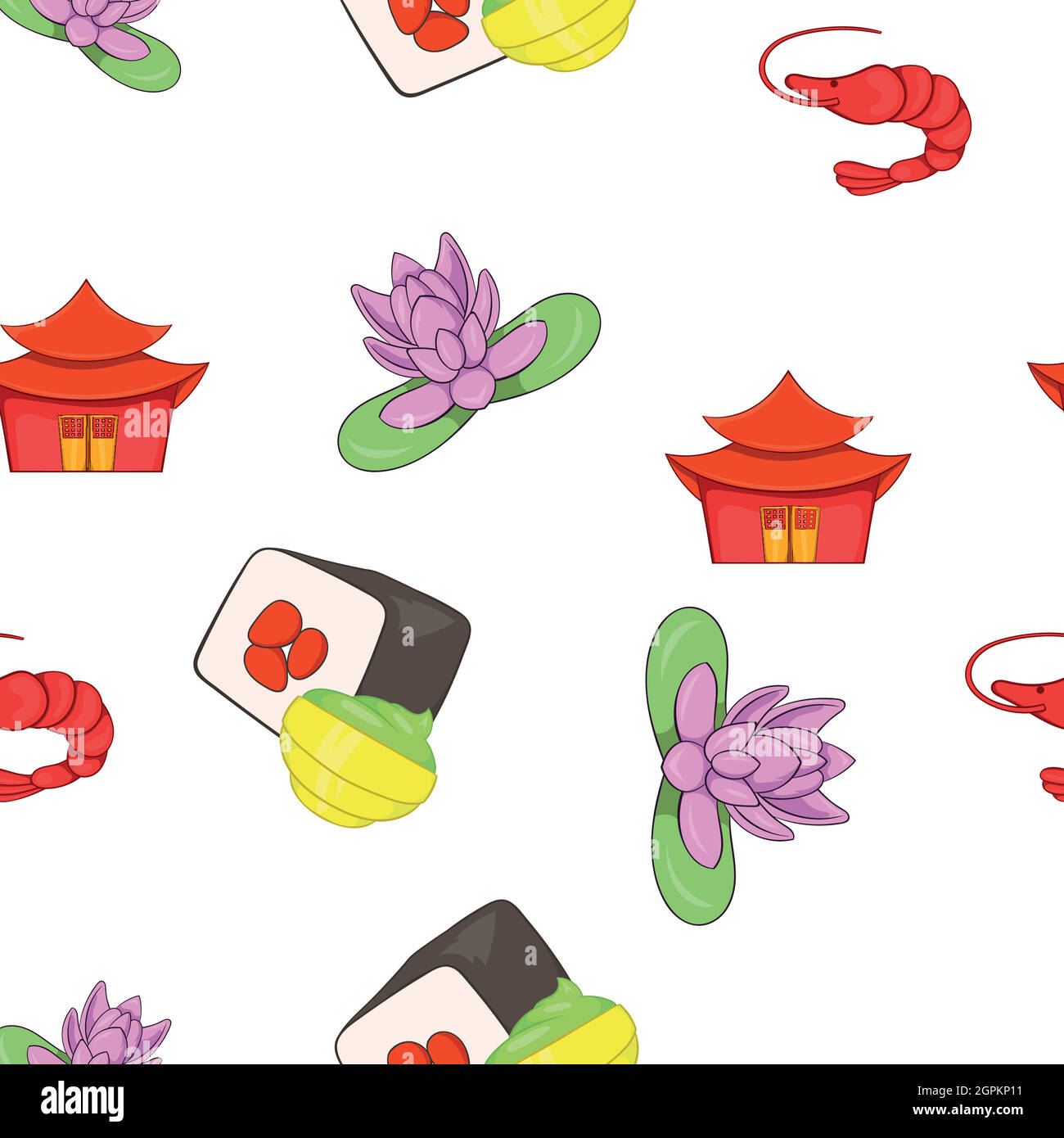 Shrimp in cartoon style hi-res stock photography and images - Alamy